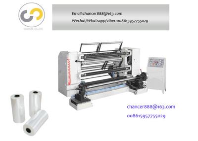 China Bopp jumbo roll slitting and rewinding machine, Jumbo roll to small roll cutting machine for sale