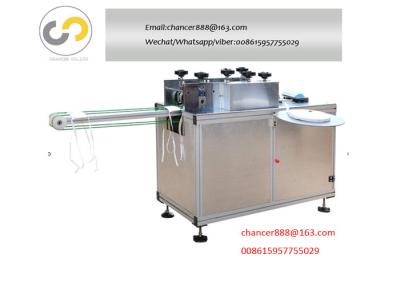 China Semi automatic medical face mask ear loop tie-on Machine, manual tie on mask machine for sale