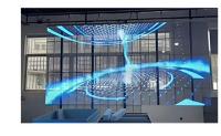 China High Brightness Transparent LED Panel Display 5000 Nits 70-85% Transparency for Glass Window Video Screen for sale