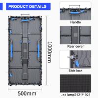 China P3.91 Outdoor Rental LED Display with 500x500mm Modular Panels and 65,410 Dots/m² Pixel Density for sale