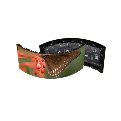 China P4 LED Flexible Screen 360 Degree Cylinder Display with 4mm Pixel Pitch and 320×160mm Module Size for sale