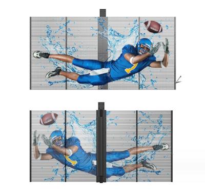 China P3.91-7.82 Indoor Transparent LED Screen 7680Hz Refresh Rate 75% Transparency 800cd/㎡ Brightness for sale