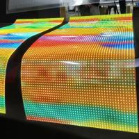 China YUYI P8 Transparent Flexible LED Film Screen 92% Transmittance 100000H Lifespan IP33 Waterproof for sale