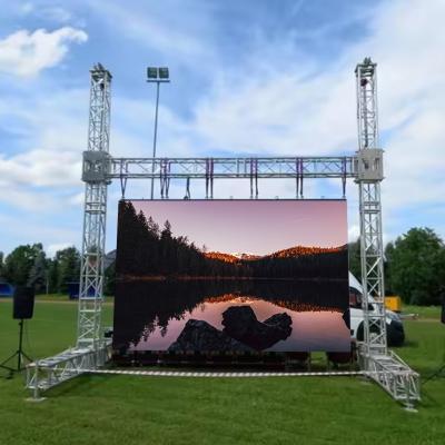 China P3.91mm Rental LED Display Panel 500x500mm Cabinet for Stage Backdrop Truss Hanging Video Wall for sale