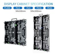 China P3.91mm Rental LED Display Panel 500x500mm Cabinet for Stage Backdrop Truss Hanging Video Wall for sale