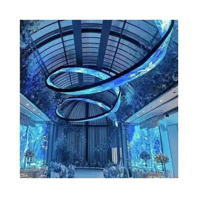 China P2 Flexible LED Display Module 1500cd/sqm Brightness for Indoor Advertising Video Screens for sale