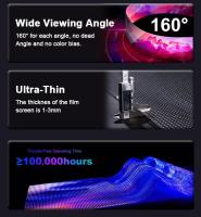 China YUYI P10 Self-Adhesive LED Crystal Film Screen - 94% Transmittance, 3840Hz Refresh Rate for Window Glass Advertising for sale