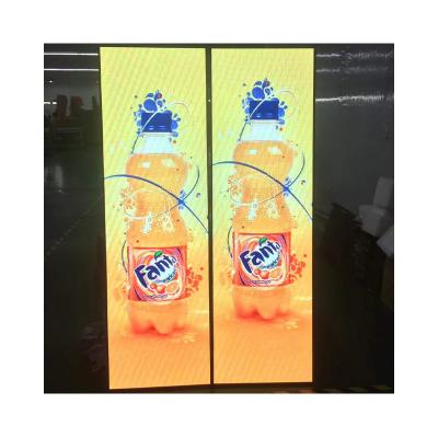 China P2.5 P3 P4 HD LED Poster Display with 1200cd/m² Brightness for Shopping Mall Floor Standing Advertising for sale