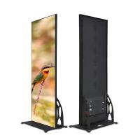 China Portable LED Poster Display Floor Style 1200 cd/m² Brightness with 100000 Hours Lifespan for Shopping Mall Advertising for sale