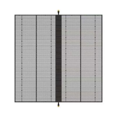 China 1000×1000mm P3.91-7.82mm Glass Window Transparent LED Display 32768 Dots/sqm 2500cd/sqm for sale