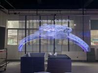 China 1000×1000mm P3.91-7.82mm Glass Window Transparent LED Display 32768 Dots/sqm 2500cd/sqm for sale