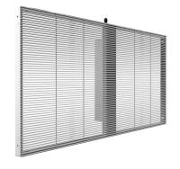 China Indoor Transparent LED Curtain Screen P3.91-7.82 1000x1000mm with Nationstar LED Chip 2500cd/m² Brightness for sale