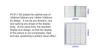 China Nationstar P3.91-7.82 LED Transparent Display 5000cd/m² Brightness for Indoor Glass Curtain Wall Advertising for sale