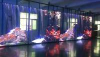 China Indoor P3.91-7.82 Transparent LED Display 500x125mm Full Color Video Wall for Shop Mall Advertising for sale