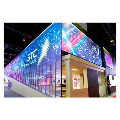 China Full Color Transparent LED Display Screen P3.91-7.82mm Pixel Pitch 5000cd Outdoor Video Wall for sale