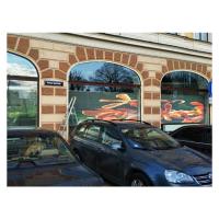 China Full Color Transparent LED Display Screen P3.91-7.82mm Pixel Pitch 5000cd Outdoor Video Wall for sale