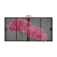 China Full Color Transparent LED Display Screen P3.91-7.82mm Pixel Pitch 5000cd Outdoor Video Wall for sale