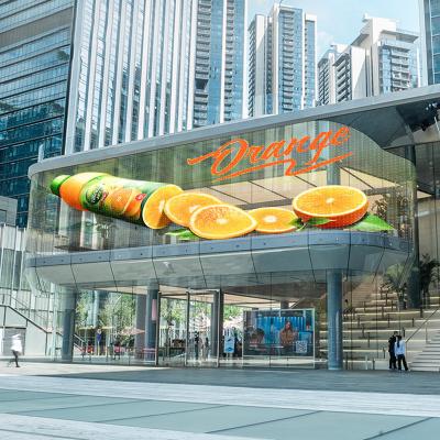 China 500mm x 125mm LED Transparent Video Wall P3.91-P7.81 Pixel Pitch 5000cd/m² Brightness for sale