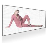 China P3.91-7.82mm Transparent LED Display Screen 5000cd/sqm Brightness for Restaurants Hotels for sale