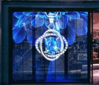 China P3.91-7.82 LED Transparent Display 1000×500mm/1000×1000mm Cabinet with 5000cd/m² Brightness for sale