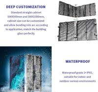 China Outdoor P3.91-P7.82 Flexible Transparent LED Screen Rental - 5600cd/m² Brightness, IP65 Waterproof for sale