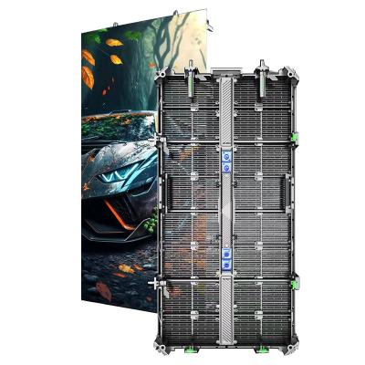 China Rental Flexible Transparent LED Film Screen 5600cd/sqm P3.91-7.82mm Pitch 1000x500mm Cabinet for sale