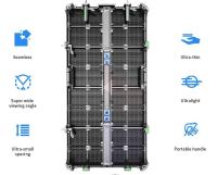China Rental Flexible Transparent LED Film Screen 5600cd/sqm P3.91-7.82mm Pitch 1000x500mm Cabinet for sale