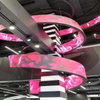China Indoor Flexible LED Display P5 Roll-Up Screen with 120° Bending and 3840Hz Refresh Rate for 360° Viewing for sale