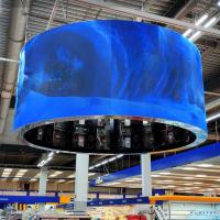 China Indoor Flexible Cylindrical P2.5 LED Column Screen with 4K Resolution and Custom Curved Design for Advertising Walls for sale