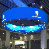 China Indoor Flexible Cylindrical P2.5 LED Column Screen with 4K Resolution and Custom Curved Design for Advertising Walls for sale