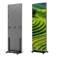 China GOB P1.2 P1.5 P1.8 P2.5 Indoor Foldable LED Poster Display with 1200cd/m² Brightness and 640×1920mm Panel for sale