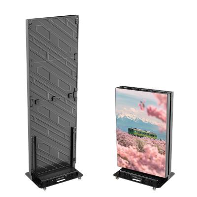 China GOB P1.2 P1.5 P1.8 P2.5 Indoor Foldable LED Poster Display with 1200cd/m² Brightness and 640×1920mm Panel for sale