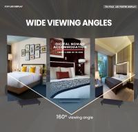 China P1.25 Three-fold LED Poster Screen - 1.25mm Pixel Pitch, 1024×1536px Resolution, 78kg Portable Display for sale