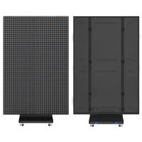 China P1.25 Three-fold LED Poster Screen - 1.25mm Pixel Pitch, 1024×1536px Resolution, 78kg Portable Display for sale