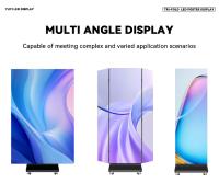 China P1.25 Three-fold LED Poster Screen - 1.25mm Pixel Pitch, 1024×1536px Resolution, 78kg Portable Display for sale