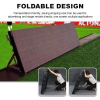 China YUYI LED Stadium Screen Arc Splicing 0-20 Degree Adjustable Bracket Cooling Fans Outdoor Rental Display for sale