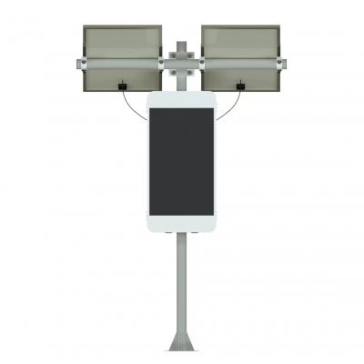 China Outdoor Solar Light Pole LED Display 3.84mm Pixel Pitch 6000cd Brightness 100000Hrs Life for sale
