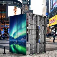 China HD LED Transparent Display 5600 Nits Brightness 500x1000mm Cabinet IP65 Waterproof for sale