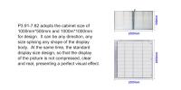 China YUYI P3.91-7.82 Transparent LED Screen 75% Transparency 800cd Indoor Display Panel for sale