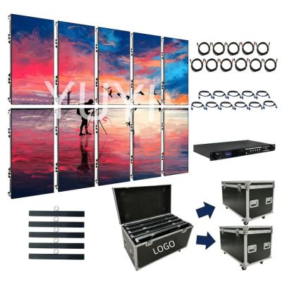 China P3.91mm Indoor Rental LED Display 500x1000mm Cabinet 1920Hz Refresh Rate for sale