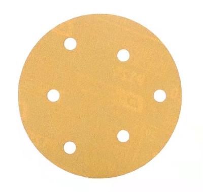 China 5 Inch 6 Inch Velcro Sanding Discs Aluminum Oxide Silicon Carbide Multiple Grits with Holes for sale