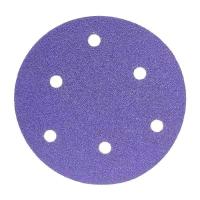 China High Resistant P80 Round Sanding Pads 5 Inch Aluminium Oxide Sandpaper for Car Wood Stone for sale