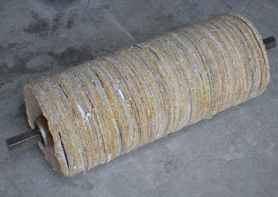 China Dia 400mm Jute Sisal Buffing Wheel for Metal Tube Polishing 16 inch for sale