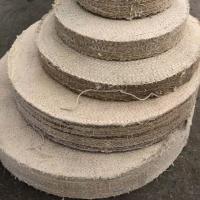 China Abrasive Sisal Polishing Wheel 9x7 Sewing 100mm to 400mm for Stainless Steel Copper Aluminium for sale