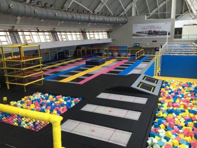 China 49M2 China Factory Price Wholesale Square Small Trampoline with Basketball Game for sale