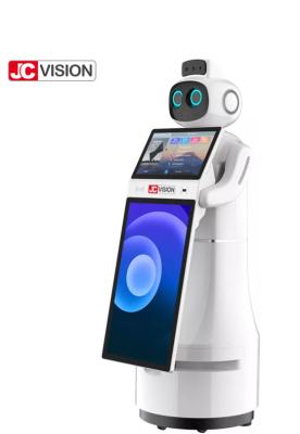 China JCVISION Thermal Imaging Reception Robot with 56KG Weight and 1466mm Height for Visitor Management for sale