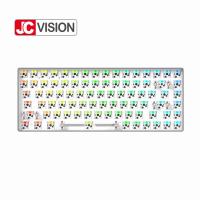 China JCVISION 84 Keys Hot Swappable RGB Mechanical Keyboard Kit with Aluminum Frame and 1.2mm PCB for sale
