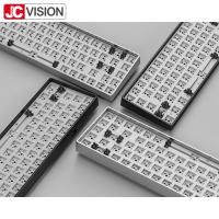 China JCVISION Aluminum 68-Key Mechanical Keyboard Case Kit with RGB LED Backlit - 316x117x35mm, 790g Weight for sale