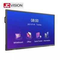 China 65 Inch 4K Interactive Whiteboard Smart Flat Panel Dual System Education Touch Screen 20 Points for sale