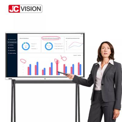 China JCVISION IR Smart Interactive Whiteboard 55 to 110 Inch 4K Touch Screen for Classroom for sale